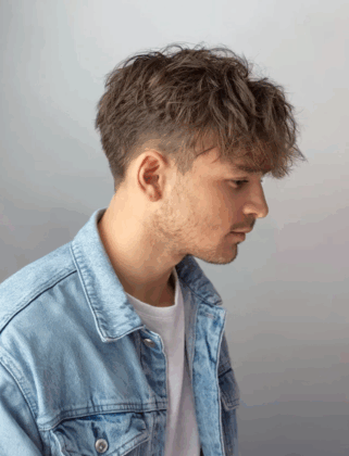 Low Taper Fade With Textured Fringe - Gusto Hair